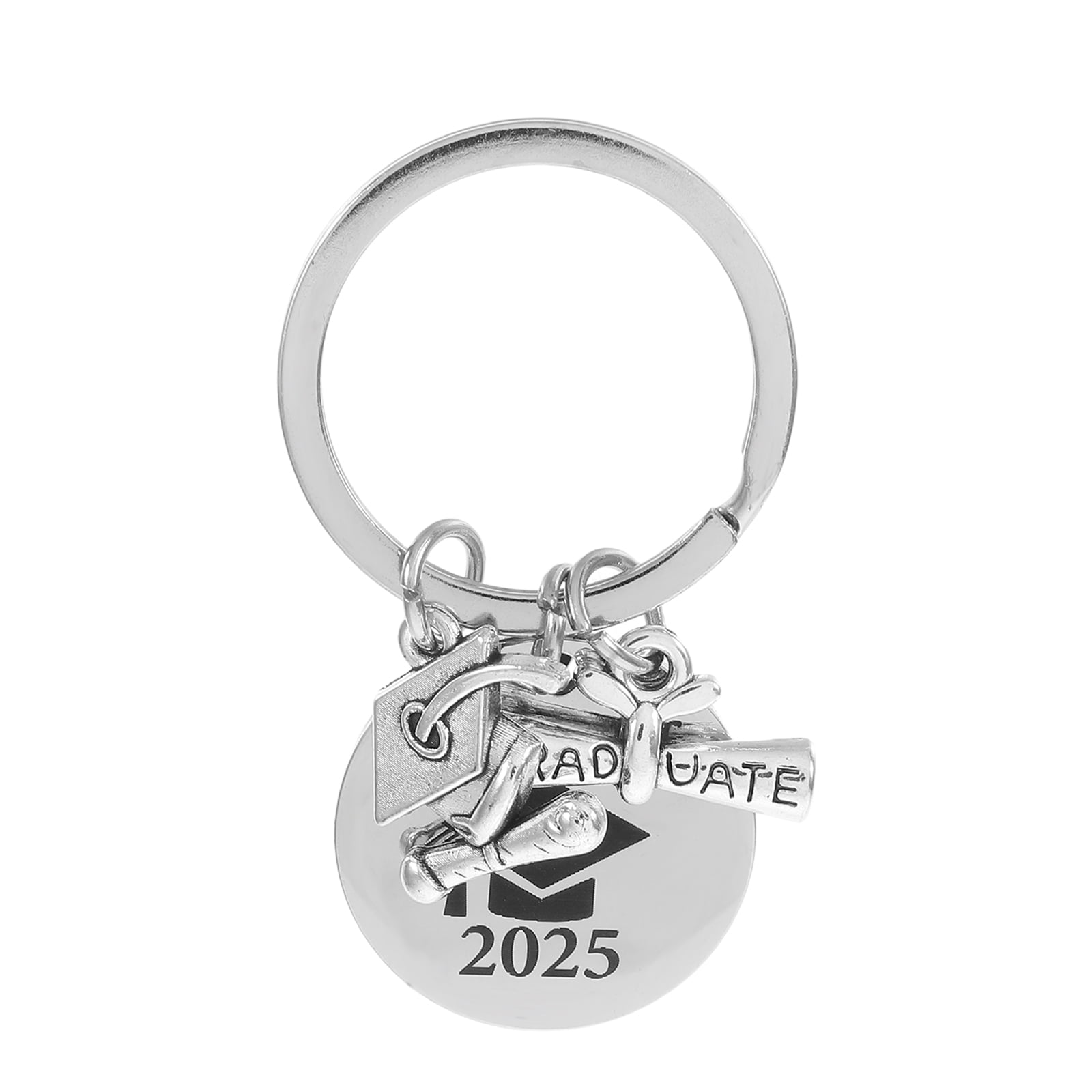 Fovewise Stainless Steel Graduation Keychain Class of 2025 Diploma ...