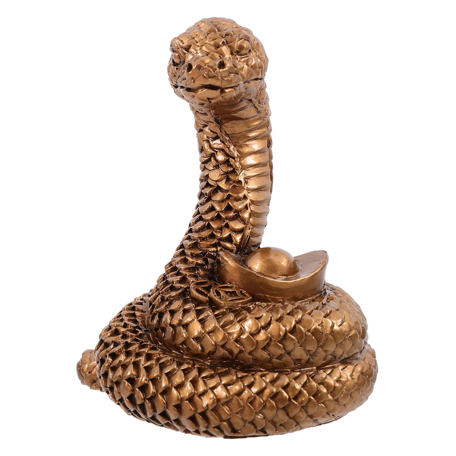 Fovewise Zodiac Snake Statue Resin Snake Craft Figurine Tabletop Zodiac ...
