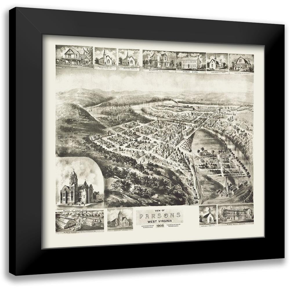 Fowler 13x12 Black Modern Framed Museum Art Print Titled - Parsons West ...