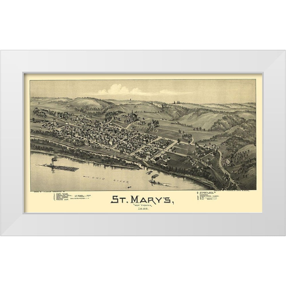 Fowler 14x10 White Modern Wood Framed Museum Art Print Titled - St ...