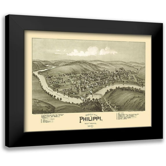 Fowler 14x11 Black Modern Framed Museum Art Print Titled - Phillippi ...