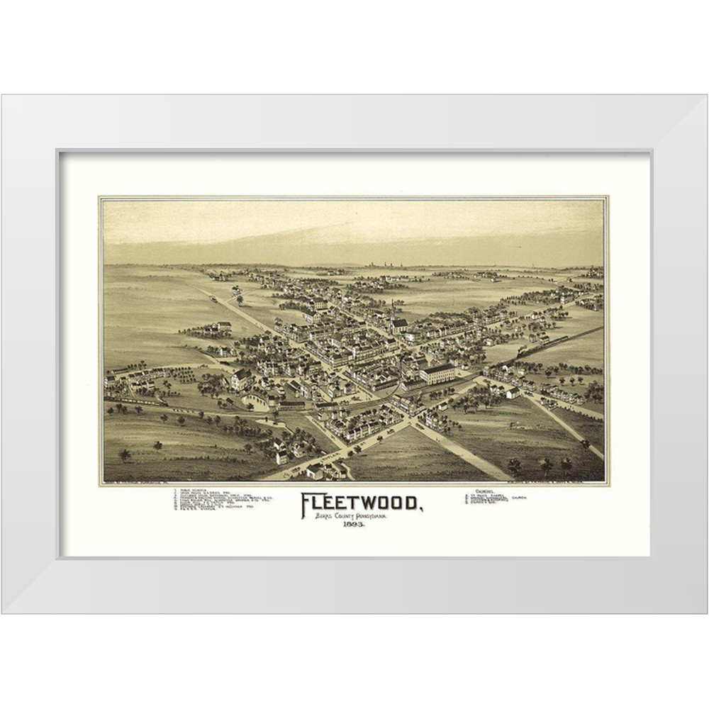 Fowler 14x11 White Modern Wood Framed Museum Art Print Titled ...