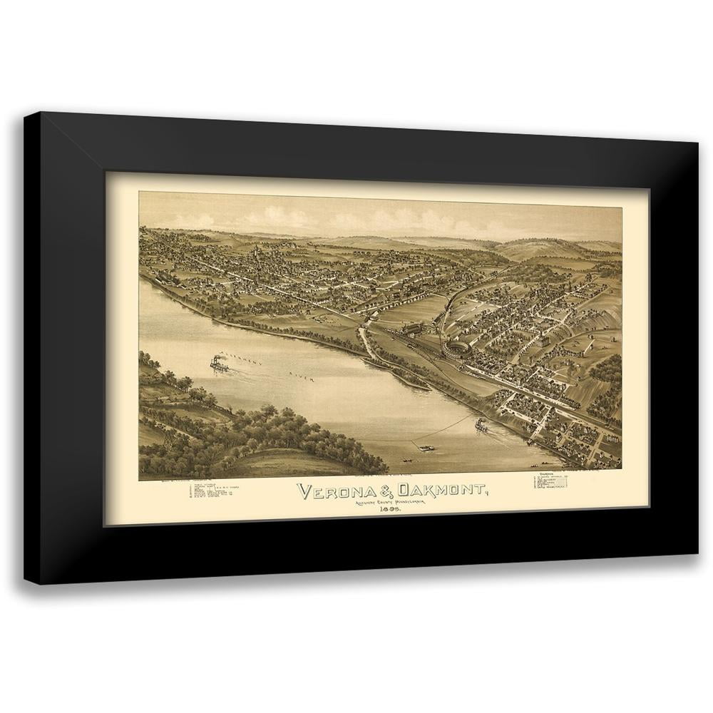 Fowler 18x13 Black Modern Framed Museum Art Print Titled - Verona ...