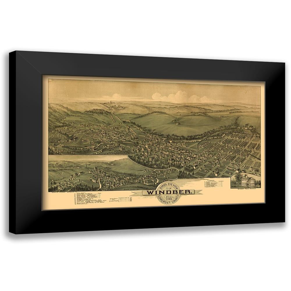 Fowler 18x13 Black Modern Framed Museum Art Print Titled - Windber ...