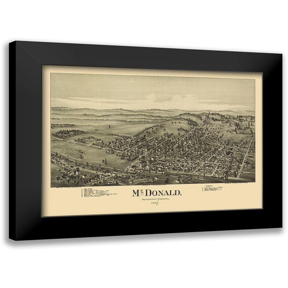 Fowler 18x14 Black Modern Framed Museum Art Print Titled - McDonald ...