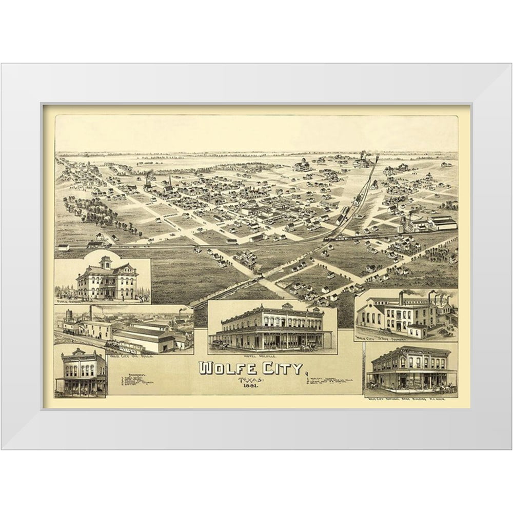 Fowler 24x18 White Modern Wood Framed Museum Art Print Titled - Wolfe ...