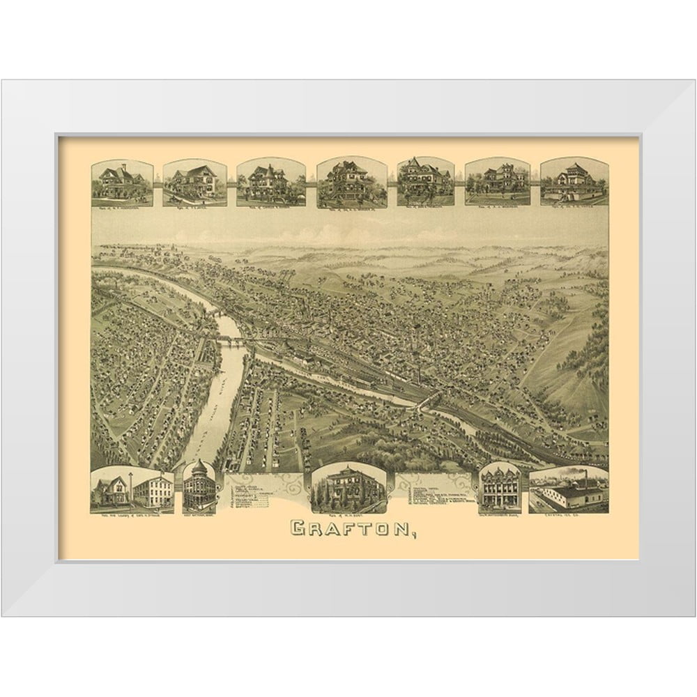 Fowler 24x19 White Modern Wood Framed Museum Art Print Titled - Grafton ...