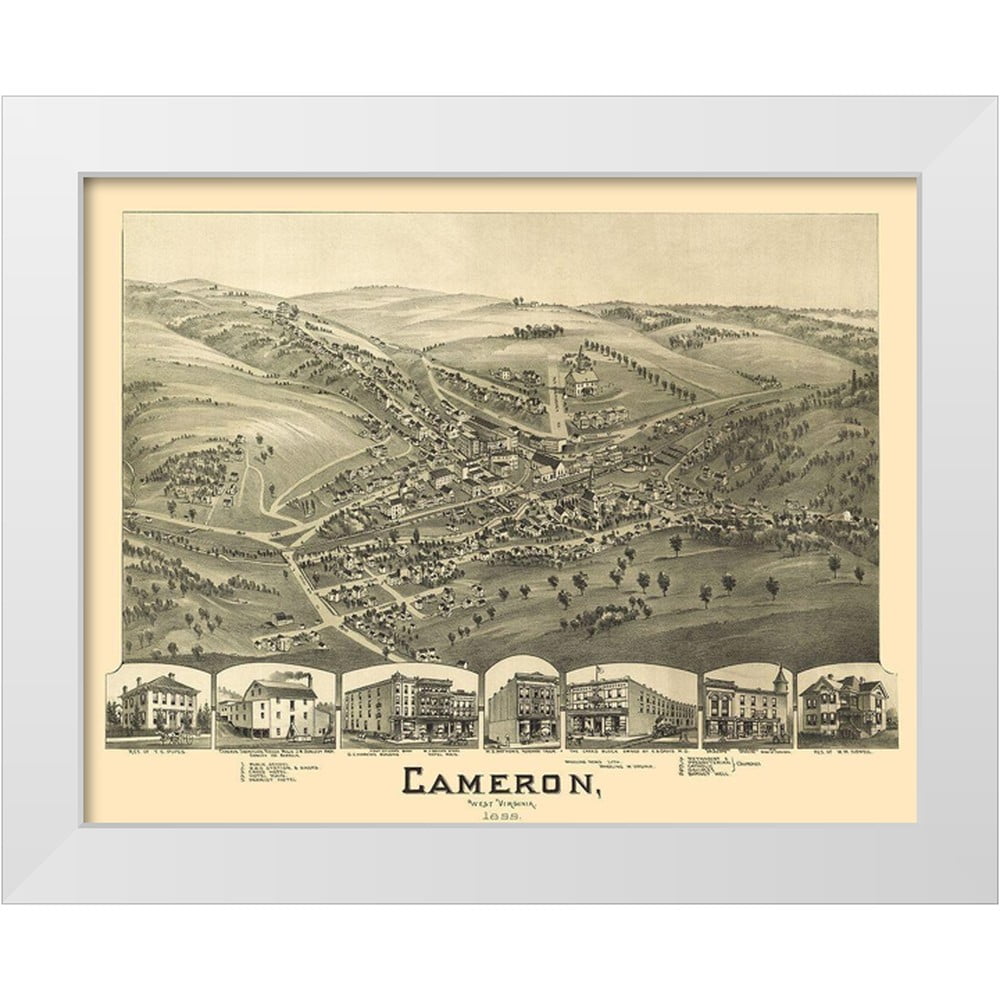 Fowler 24x20 White Modern Wood Framed Museum Art Print Titled - Cameron ...