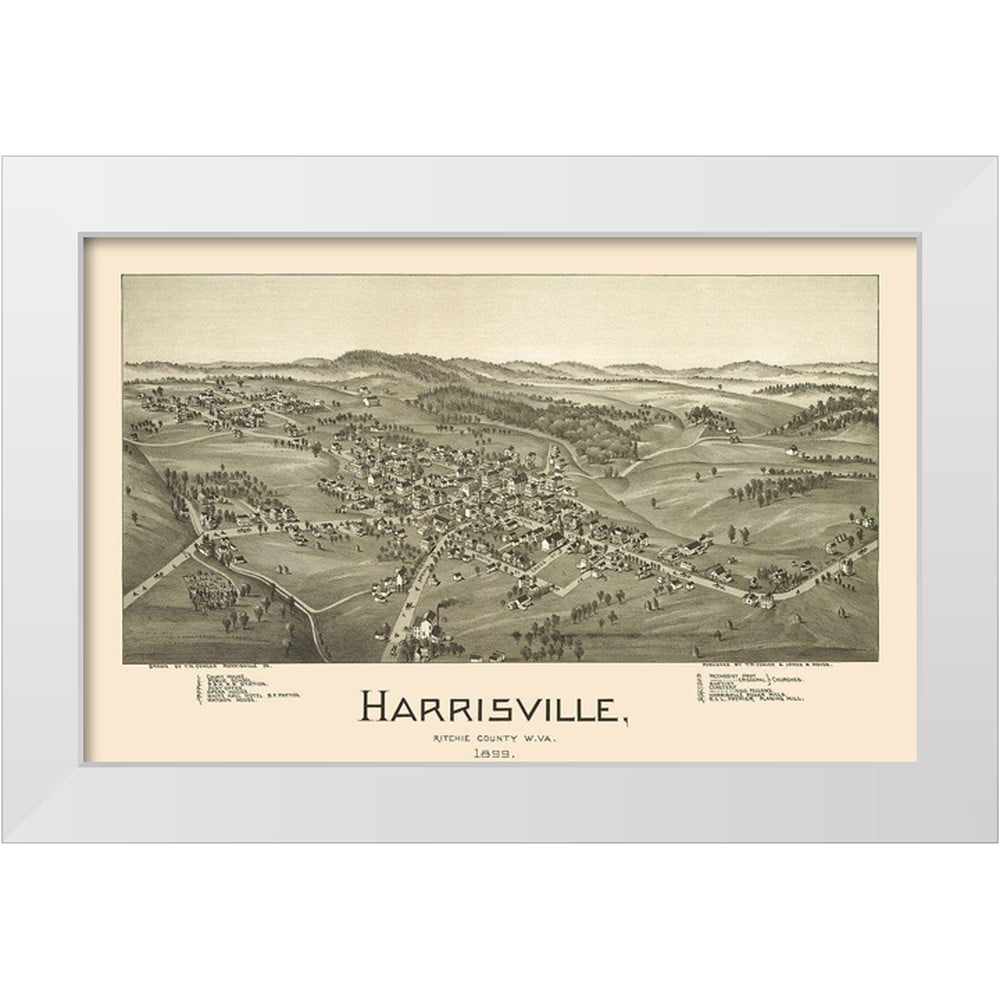 Fowler 32x22 White Modern Wood Framed Museum Art Print Titled ...