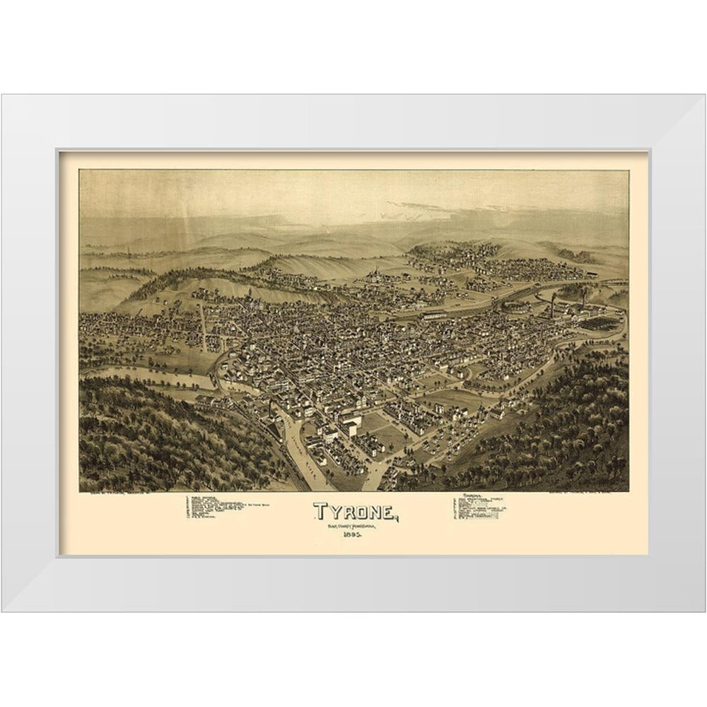 Fowler 32x23 White Modern Wood Framed Museum Art Print Titled - Tyrone ...