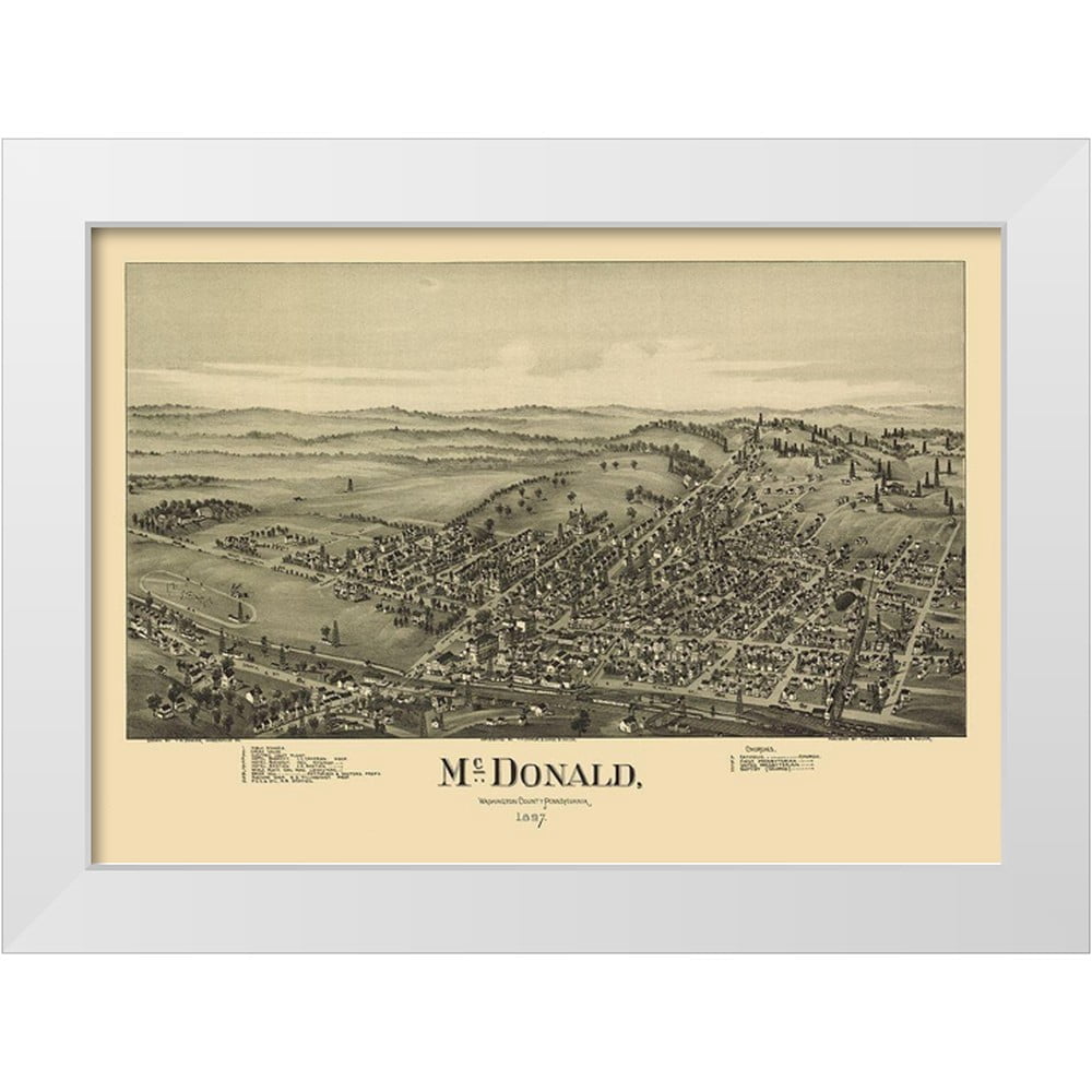 Fowler 32x24 White Modern Wood Framed Museum Art Print Titled ...