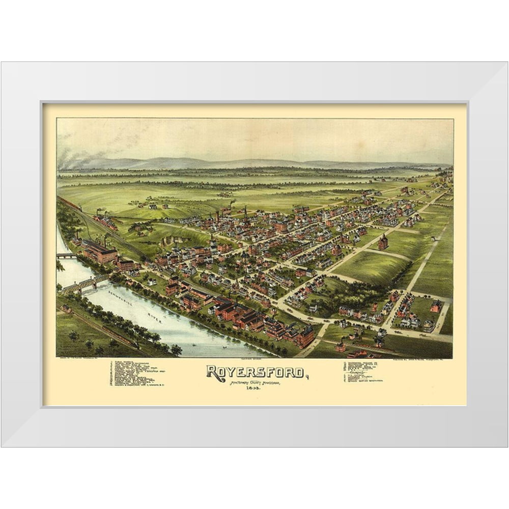 Fowler 32x24 White Modern Wood Framed Museum Art Print Titled ...