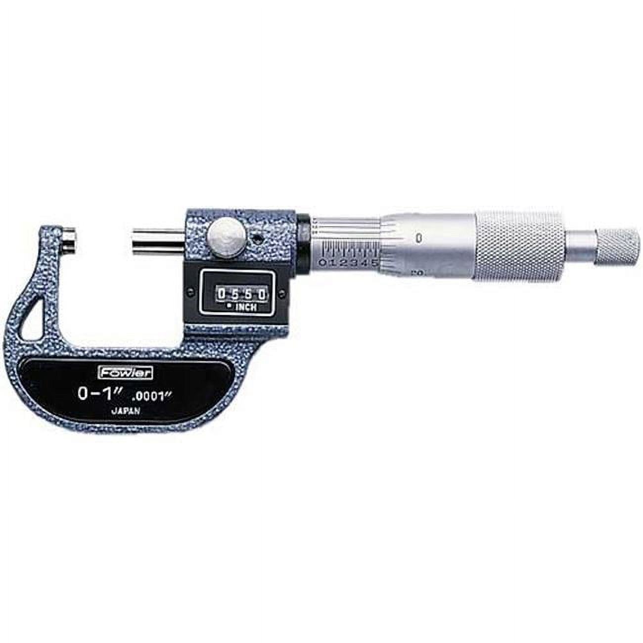 Fowler Thread Micrometer - 1 inch - Carbide-Tipped Measuring Faces ...
