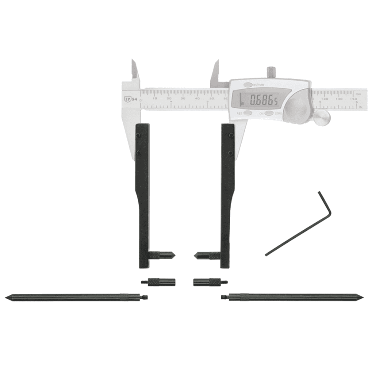 Fowler 72-010-777 12"/300mm Drum & Rotor Measuring Kit-Caliper Not ...