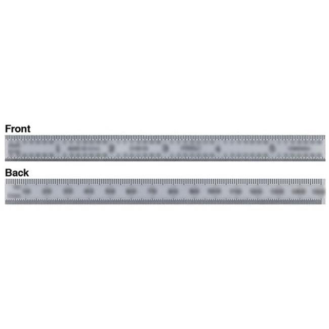 Fowler 1.05 x 300 mm Flex Metric Series Steel Rule - Walmart.com