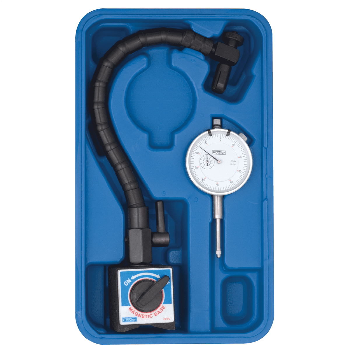 "Fowler Flex Arm Base & White Face Dial Indicator Combo, High Precision ...