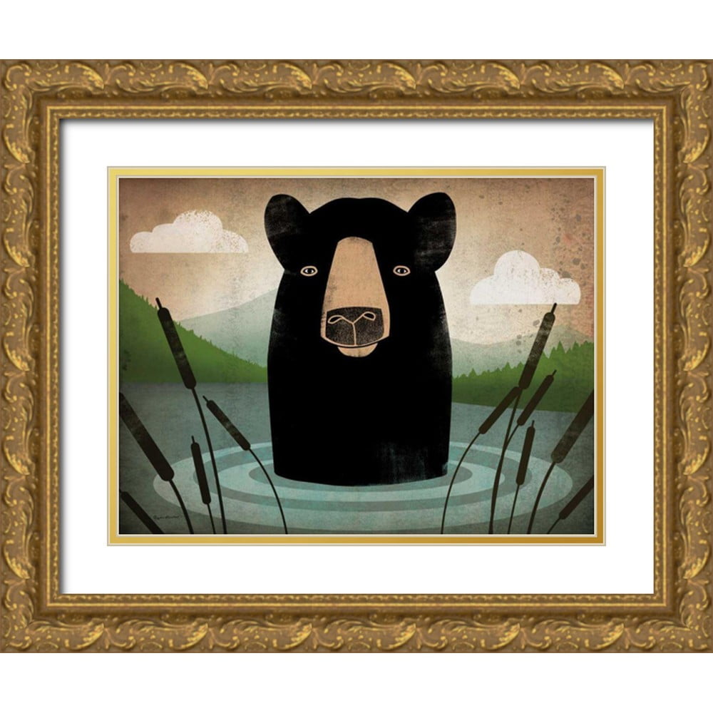 Fowler, Ryan 24x19 Gold Ornate Wood Framed with Double Matting Museum ...