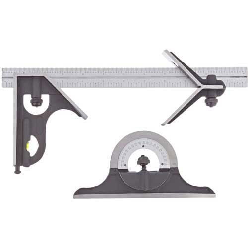 Fowler 4 Pc. 12" Blade 4R Graduation Combination Square Set - Walmart.com