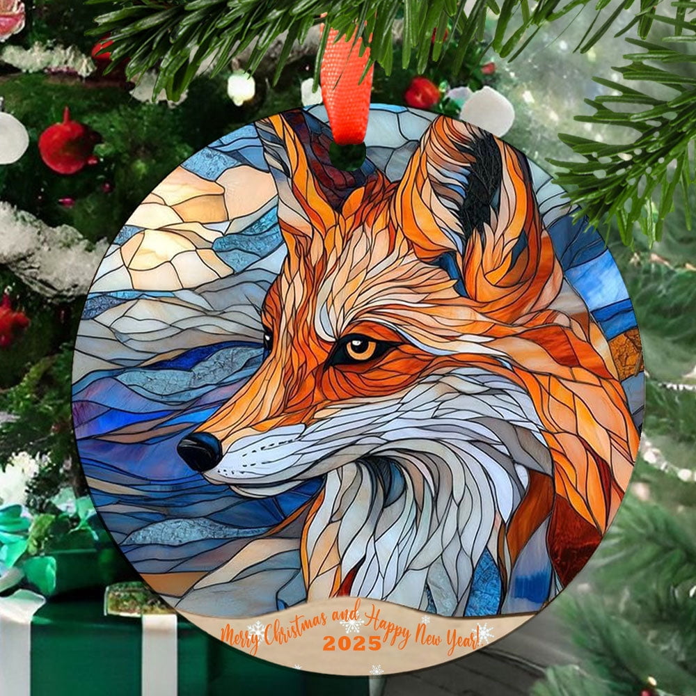 Fox 22 Christmas Ornament, Xmas Hanging Ornament, Mother’S Day Ornament ...