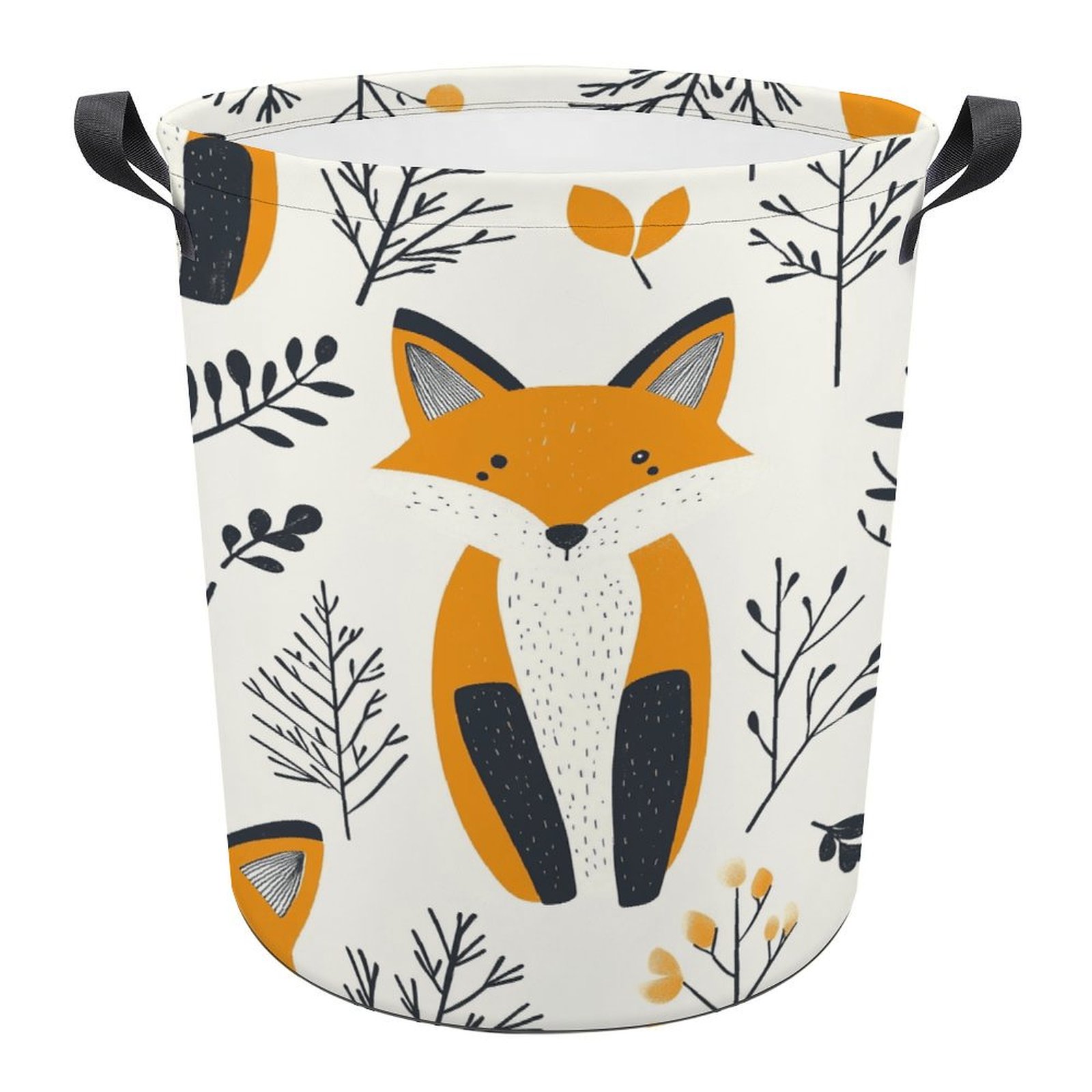 Fox (24) Print Foldable Laundry Basket for Clothes Storage Hamper ...