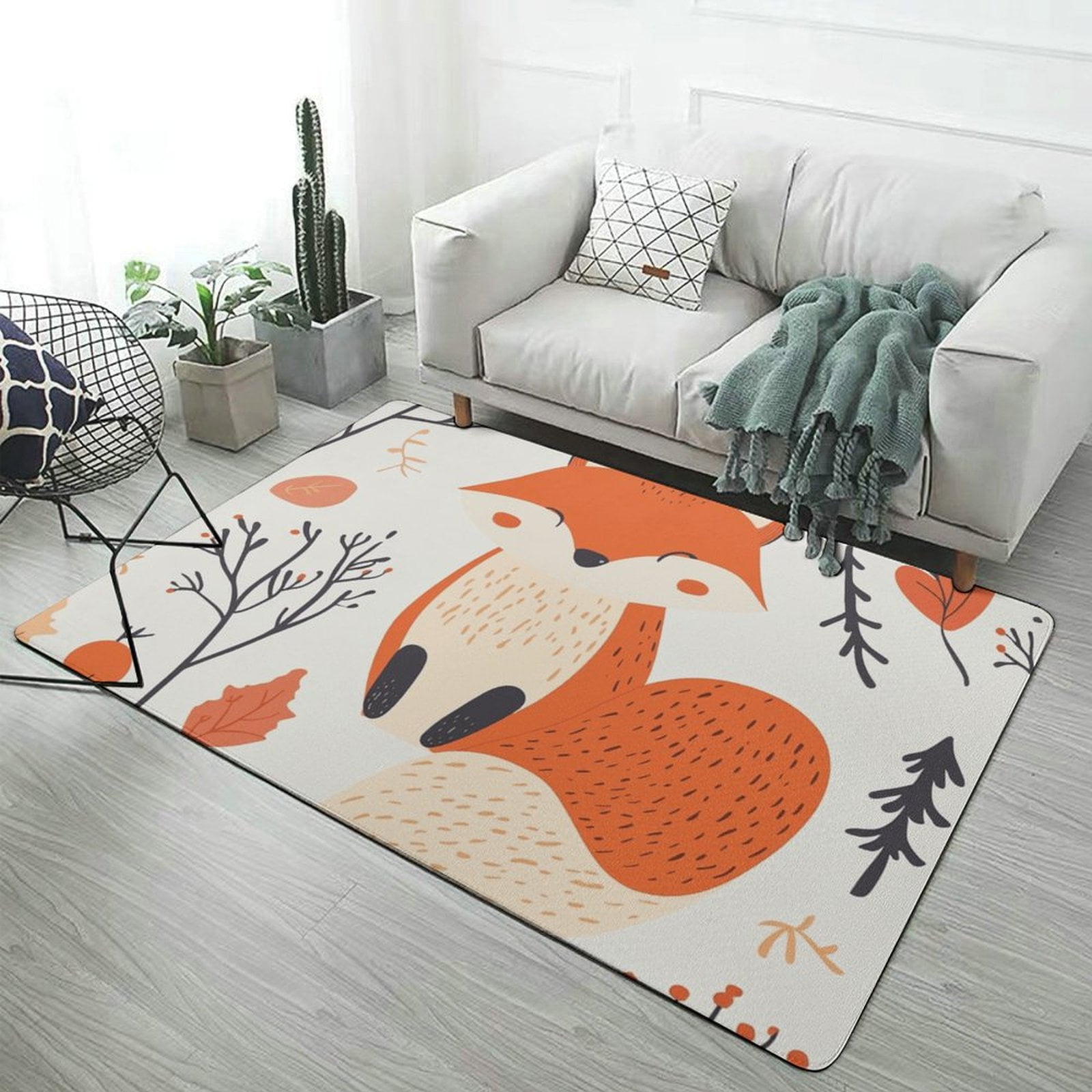 Fox (27) Carpet Rug for Home Living Room Bedroom Sofa Doormat Decor ...