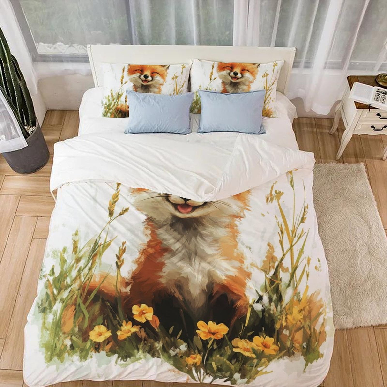 Fox 3D Printed Bedding Set Quilt Cover Comforter Covers Duvet Cover ...