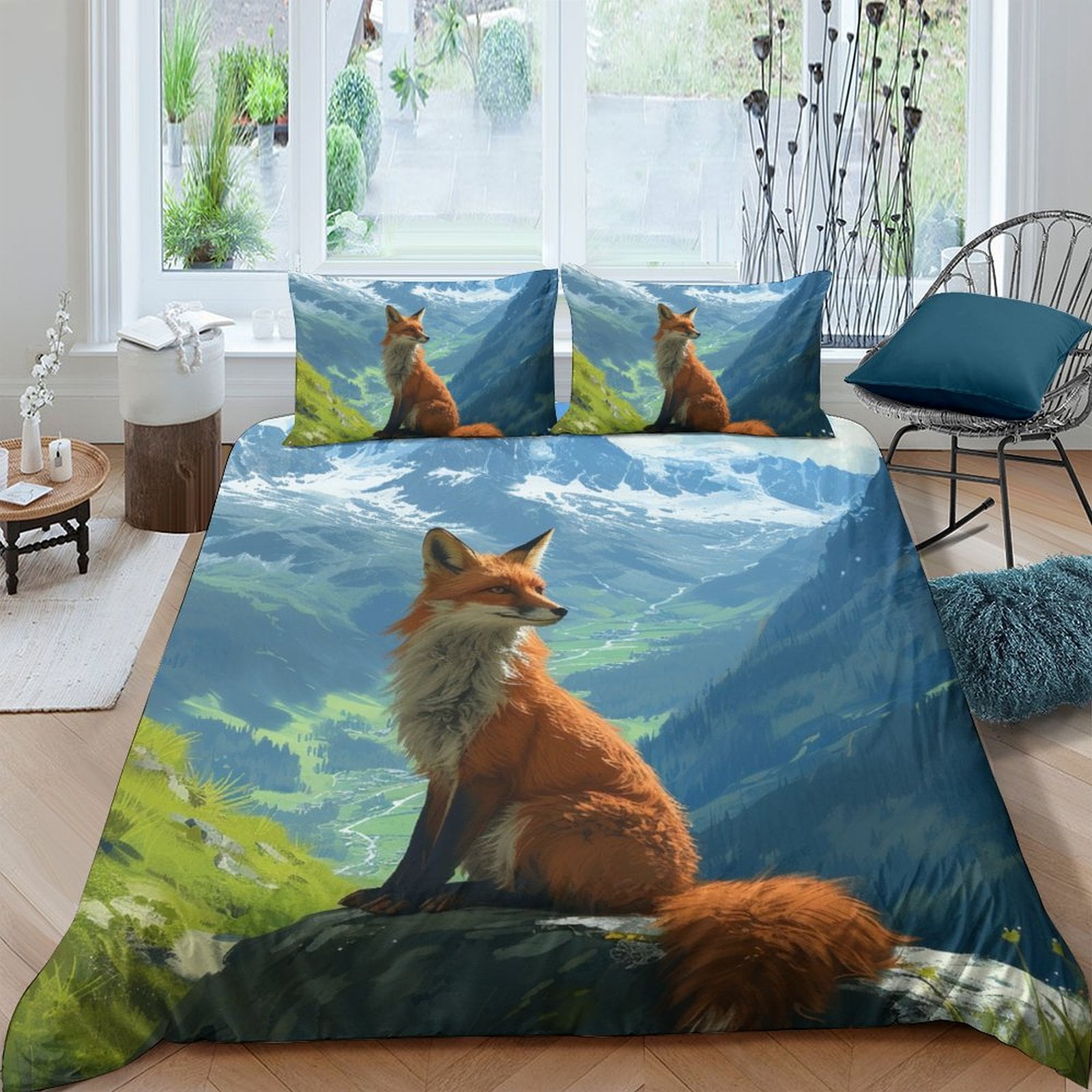 Fox 3D Printed Quilt Cover Bedding Set Duvet Cover Comforter Covers ...
