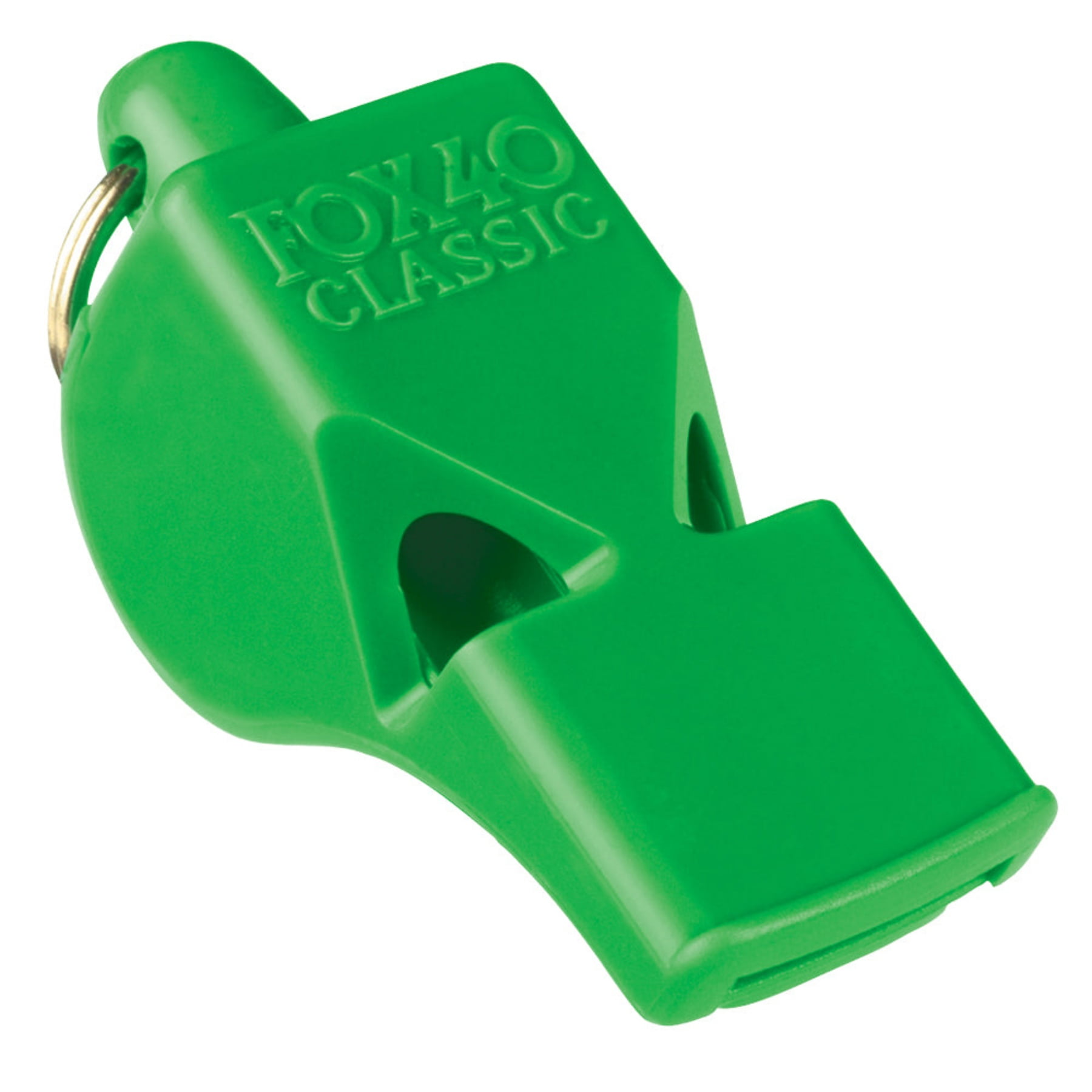 Fox 40 Classic Safety 3-Chamber Pealess Whistle, Neon Green - Walmart.com