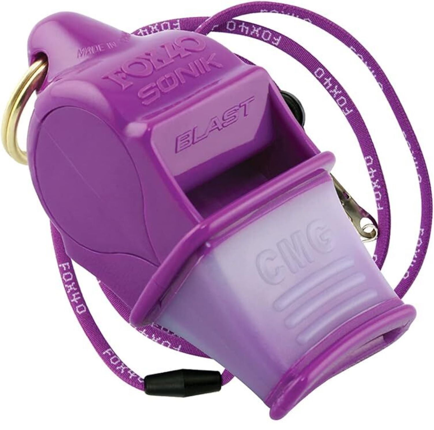 Fox 40 Sonik Blast CMG Pealess Safety Whistle, 120+ dB, Purple - 9203 ...