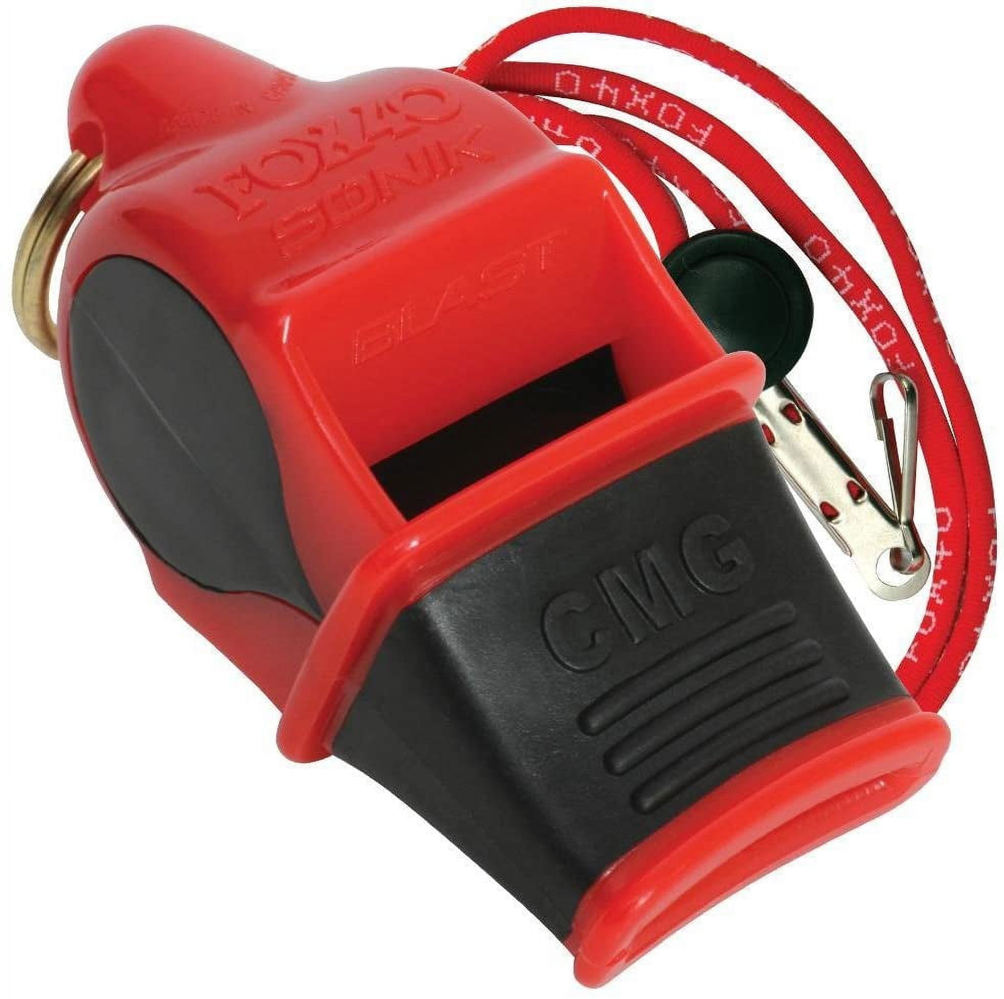 Fox 40 Sonik Blast CMG Pealess Safety Whistle, 120+ dB, Red - 9203-3708 ...