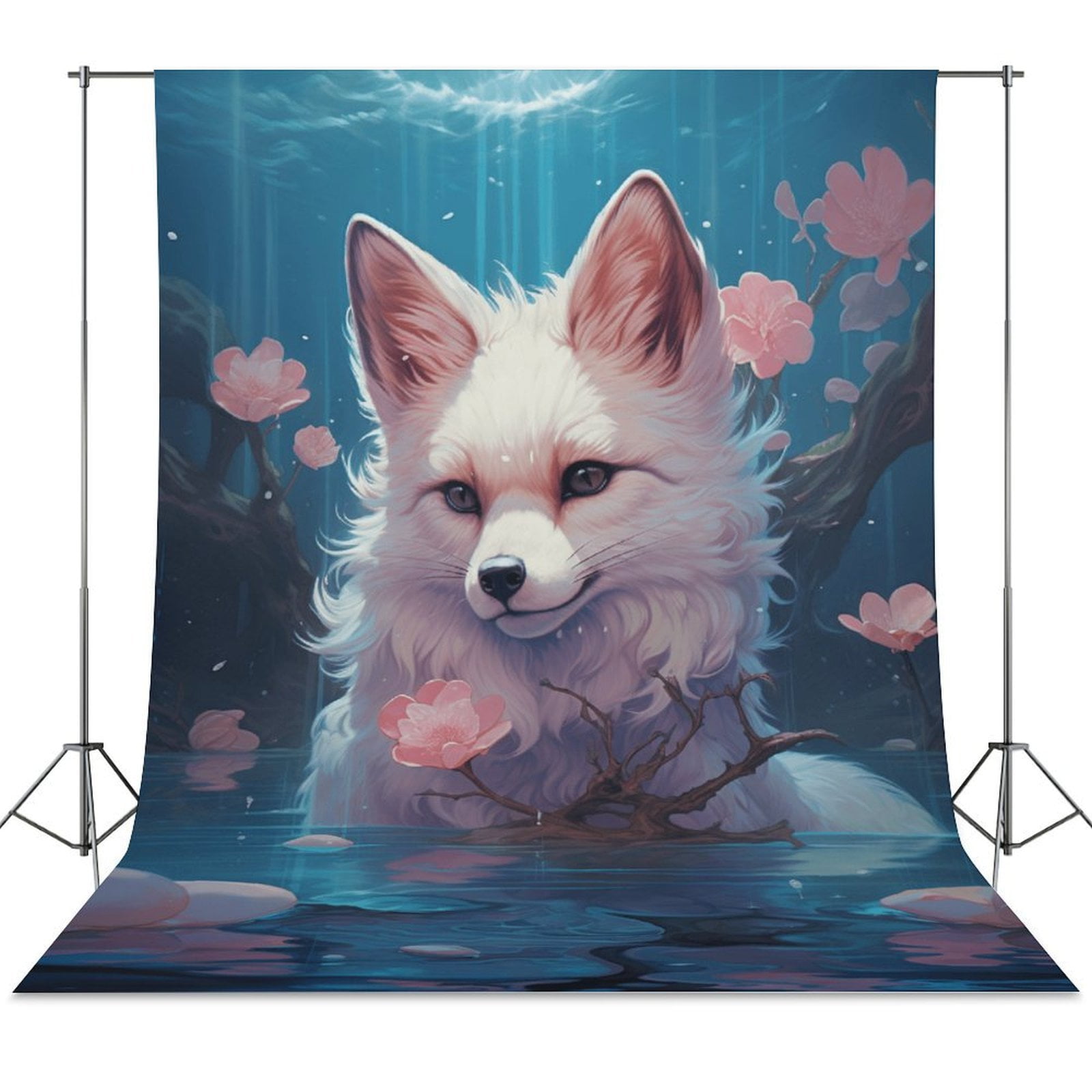 Fox Backdrop Baby Shower Newborn Portrait Girl Boy Birthday Party ...