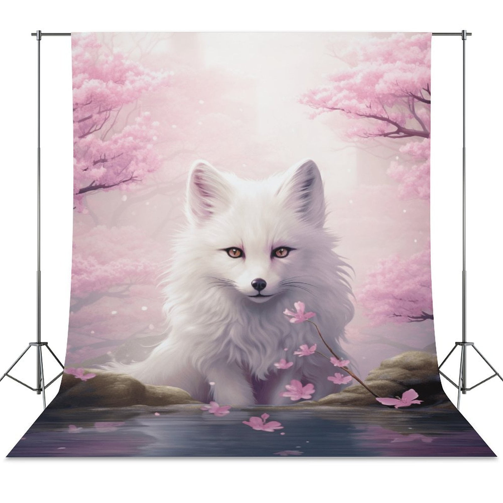 Fox Backdrop Baby Shower Newborn Portrait Girl Boy Birthday Party ...