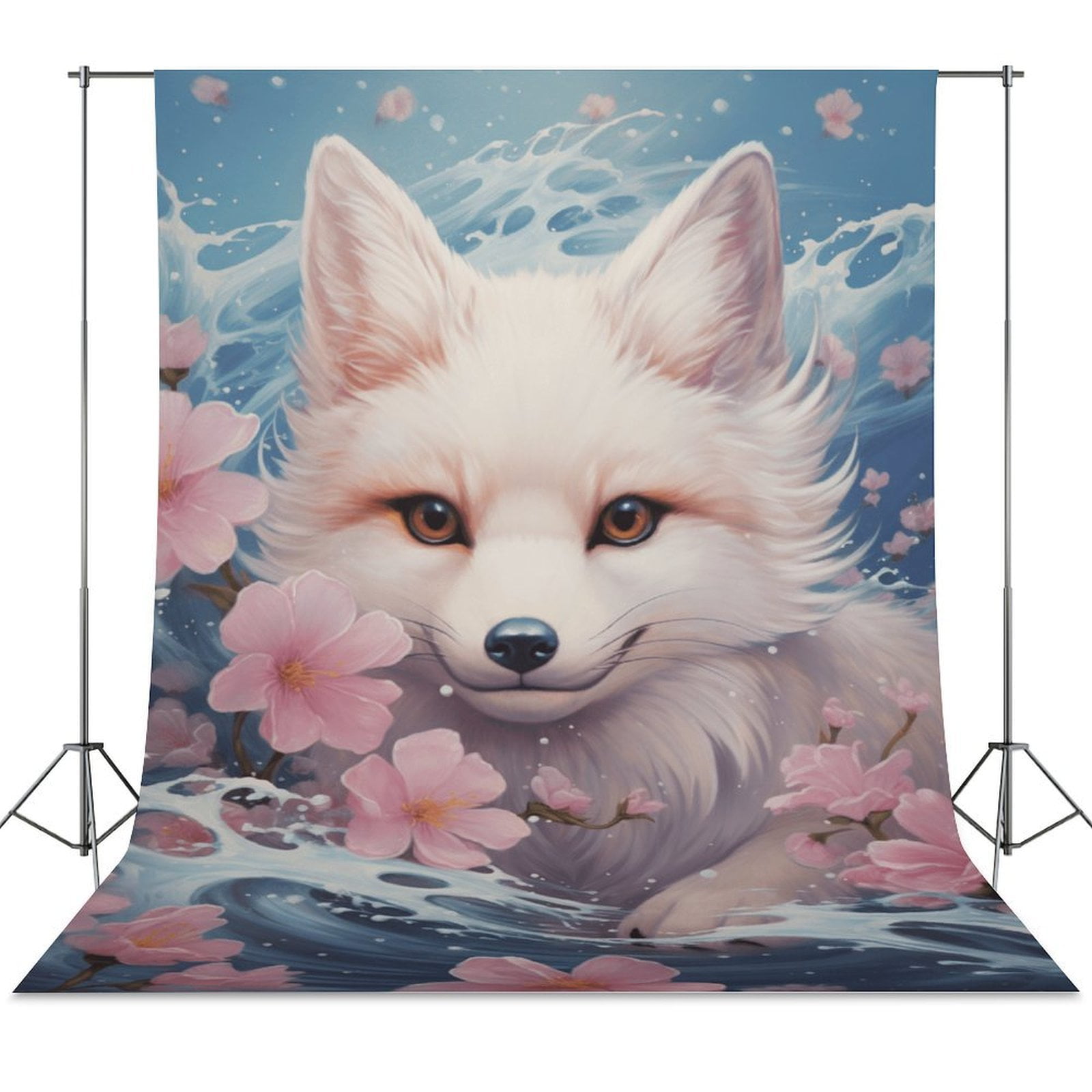 Fox Backdrop Baby Shower Newborn Portrait Girl Boy Birthday Party ...