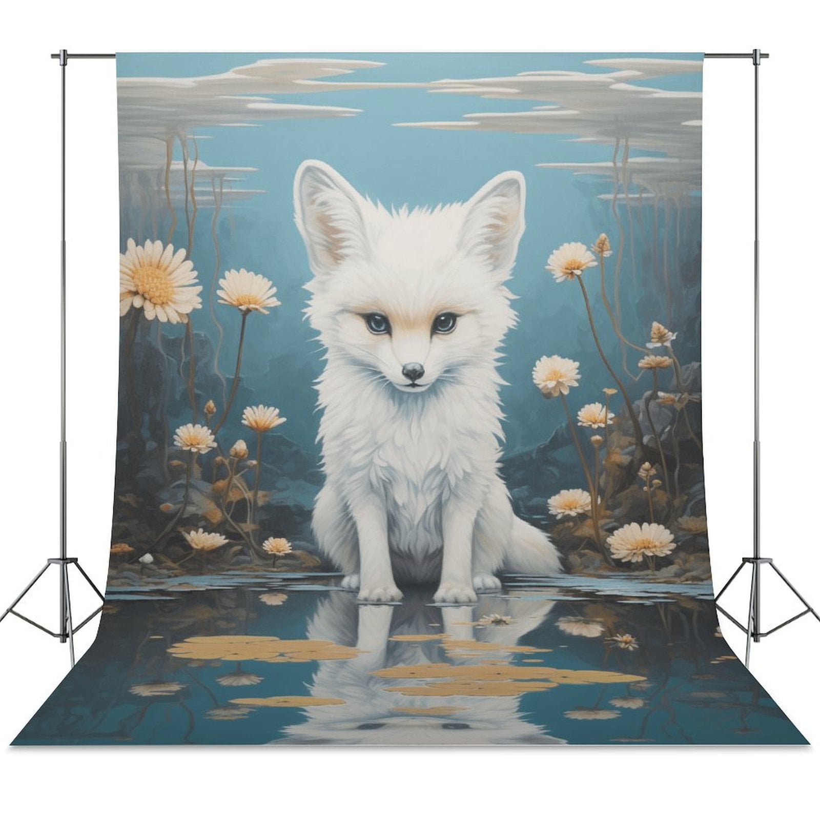 Fox Backdrop Baby Shower Newborn Portrait Girl Boy Birthday Party ...