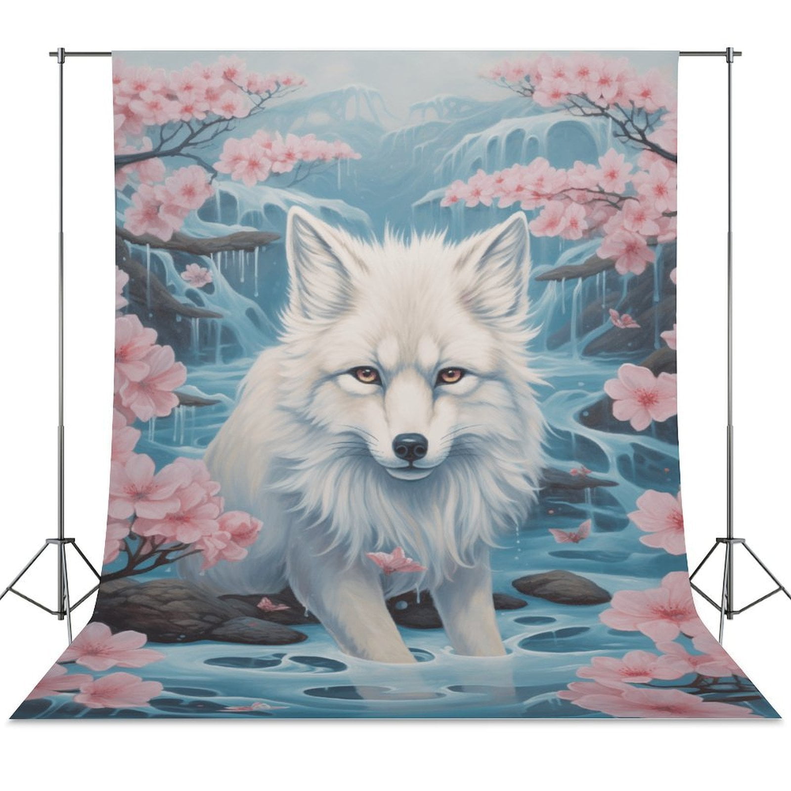 Fox Backdrop Baby Shower Newborn Portrait Girl Boy Birthday Party ...