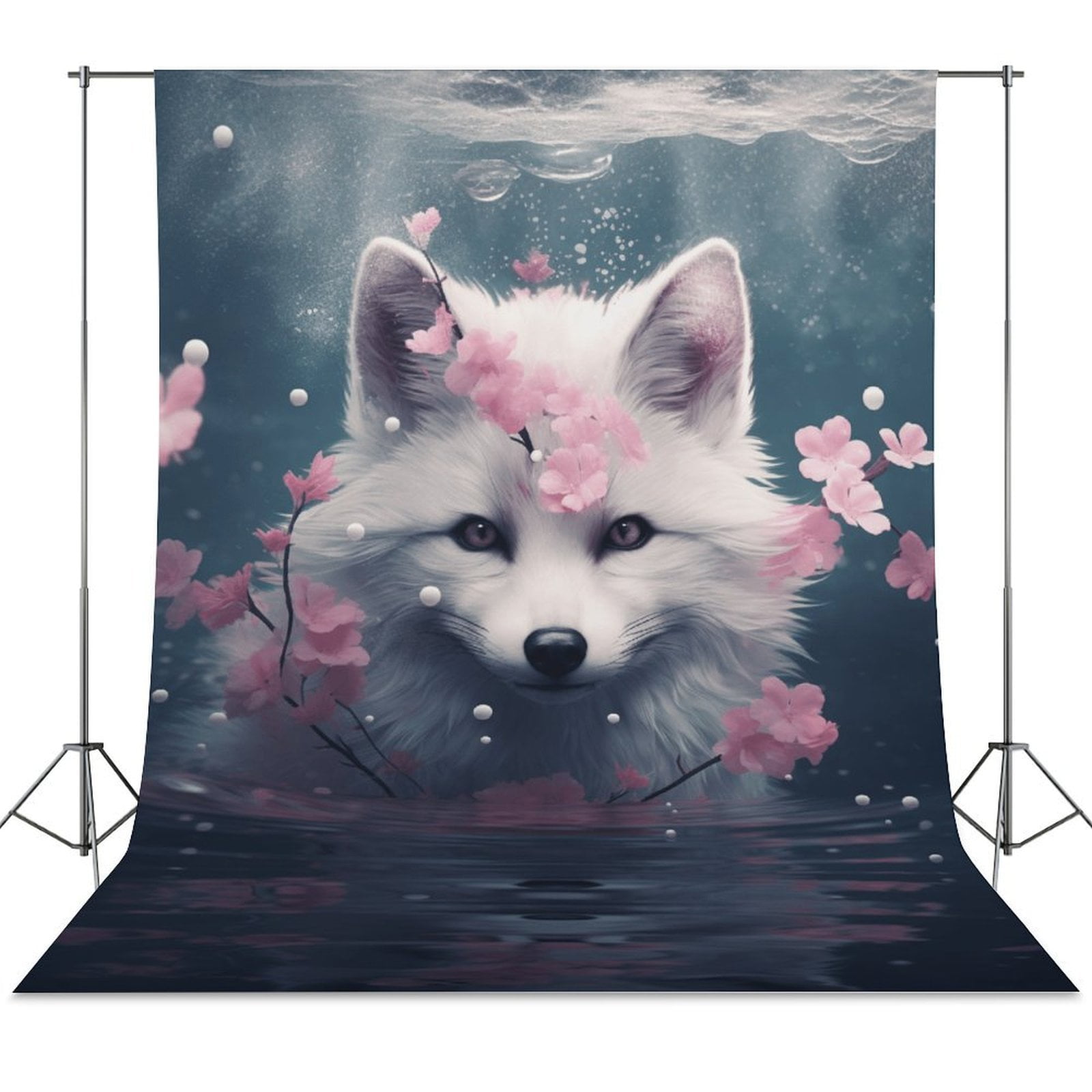 Fox Backdrop Baby Shower Newborn Portrait Girl Boy Birthday Party ...