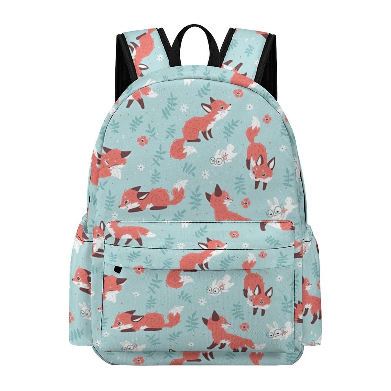 Fox Backpack for Men Women Teenager 17 Inch Fox Schoolbag Travel ...