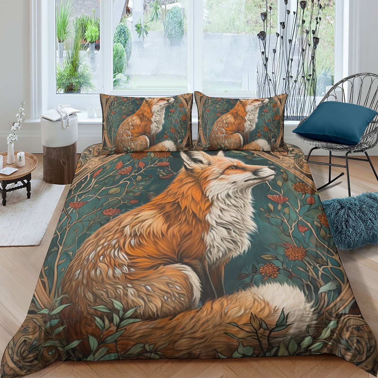 Fox Bedding Set 3D Printed Comforter Covers Duvet Cover Quilt Cover ...