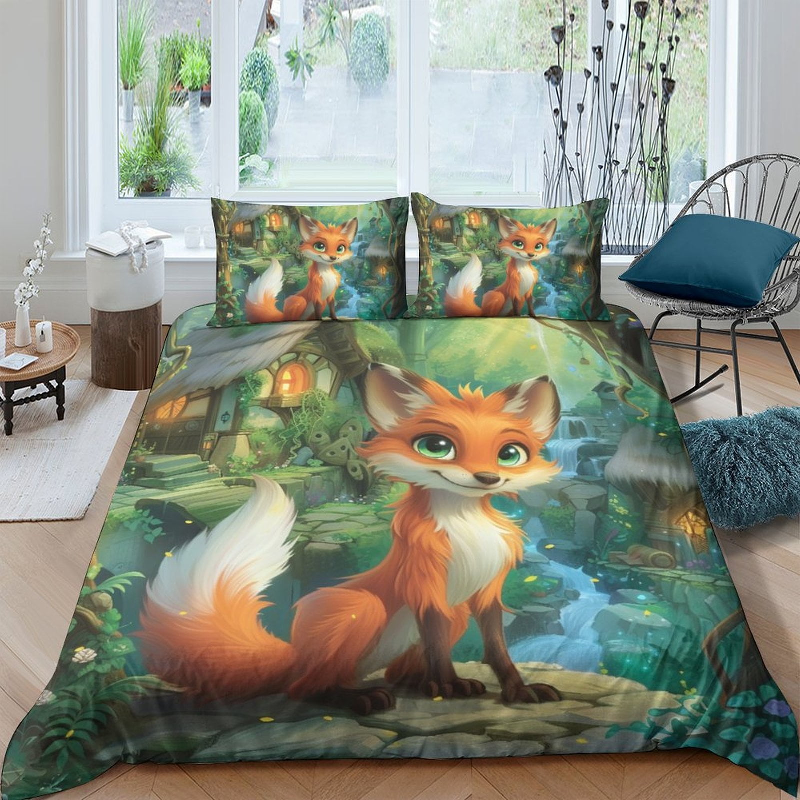 Fox Bedding Set 3D Printed Quilt Cover Comforter Covers Duvet Cover for ...