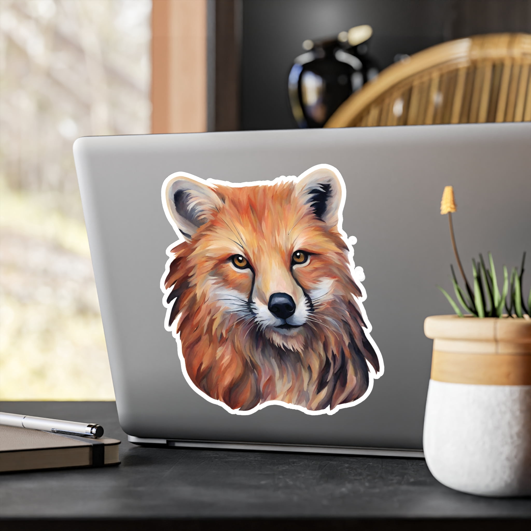 Fox - Car Bumper Sticker Laptop Decor Kiss-Cut Vinyl Decal - Walmart.com