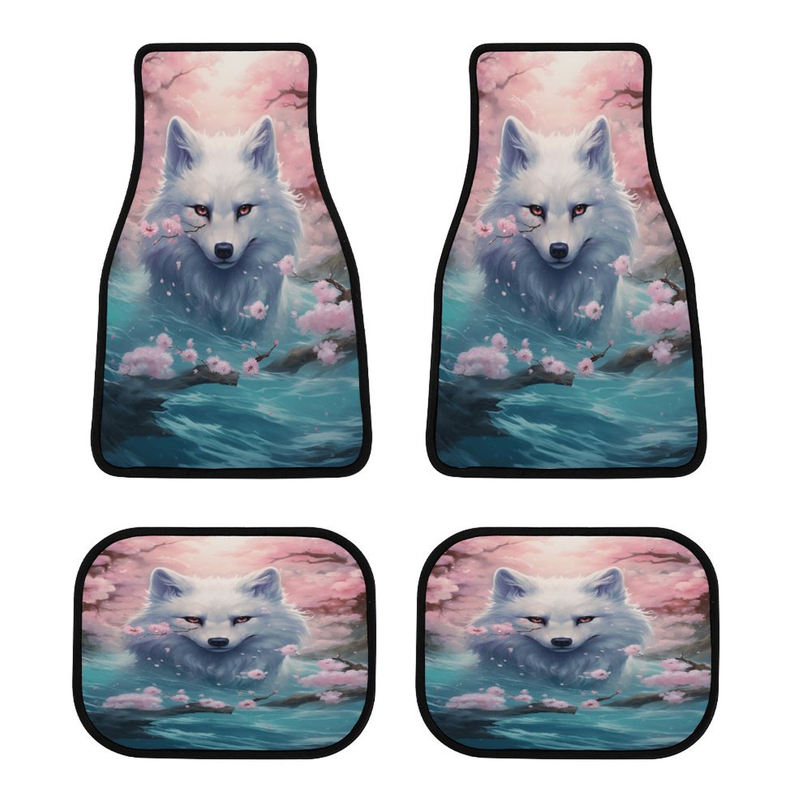Fox Car Floor Mats 4 Pieces Car Floor Mats Full Set, All Weather Mats ...