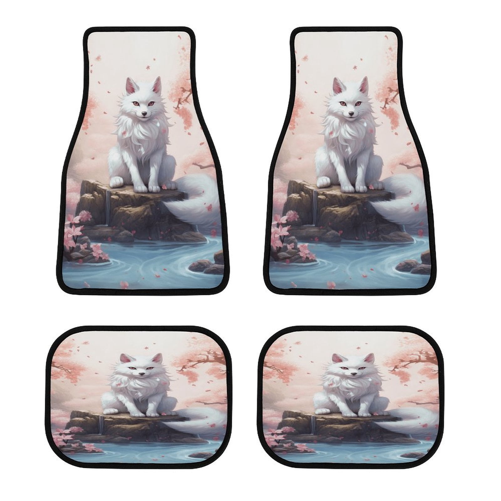 Fox Car Floor Mats 4 Pieces Car Floor Mats Full Set, All Weather Mats ...