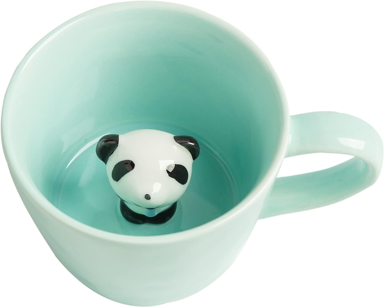Fox Ceramic Cup Hidden 3D Animal Mug,Cute Cartoon Handmade Figurine ...
