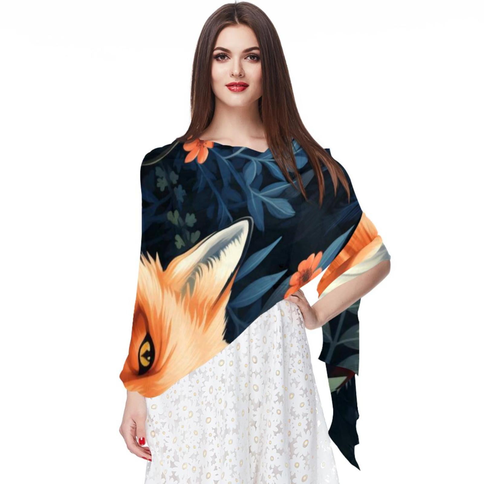 Fox Chic Translucent Chiffon Hair Scarf Light Breathable 180*73 (70.86 ...