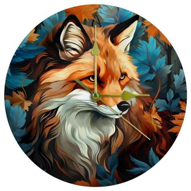 Fox Circular Acrylic Wall Clock - Elegant and Functional Timepiece ...