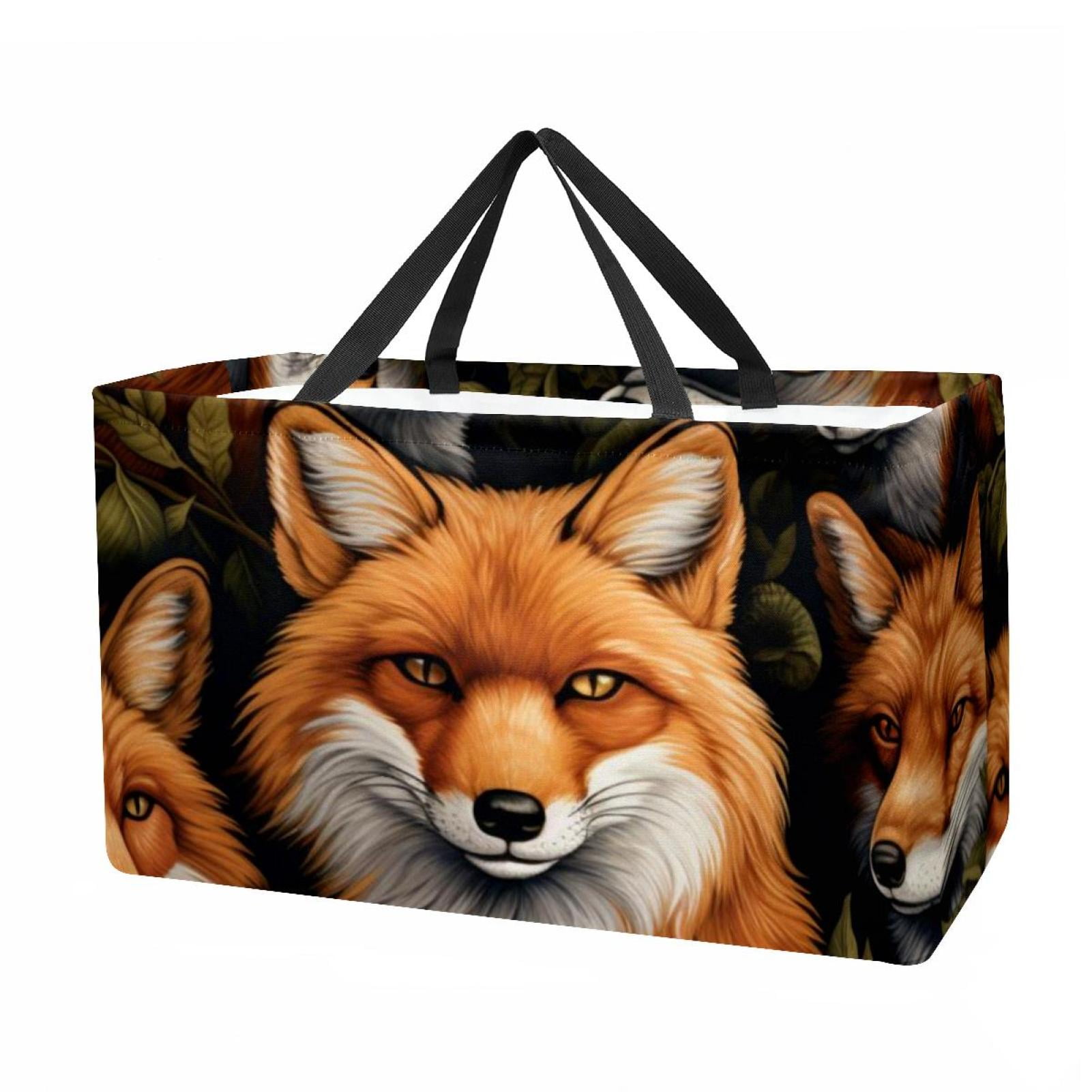 Fox Collapsible Oxford Cloth Storage Bins Toy Basket Tote Bag ...