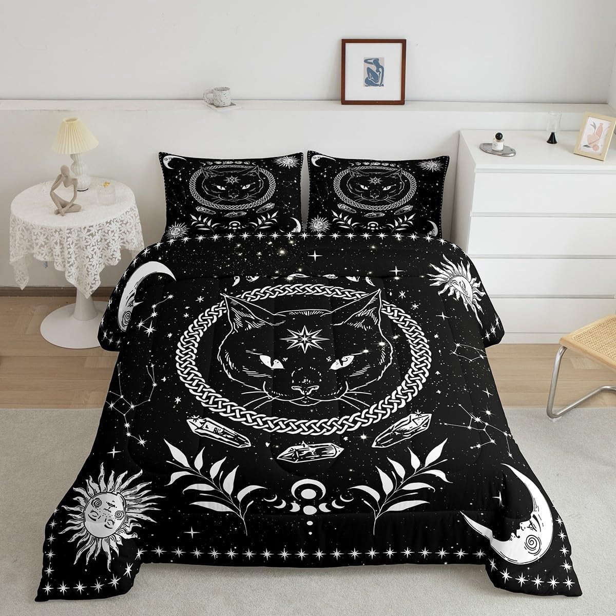 Fox Comforter Set Twin Size, Cartoon Fox Sleeping Wildlife Bedding Set ...