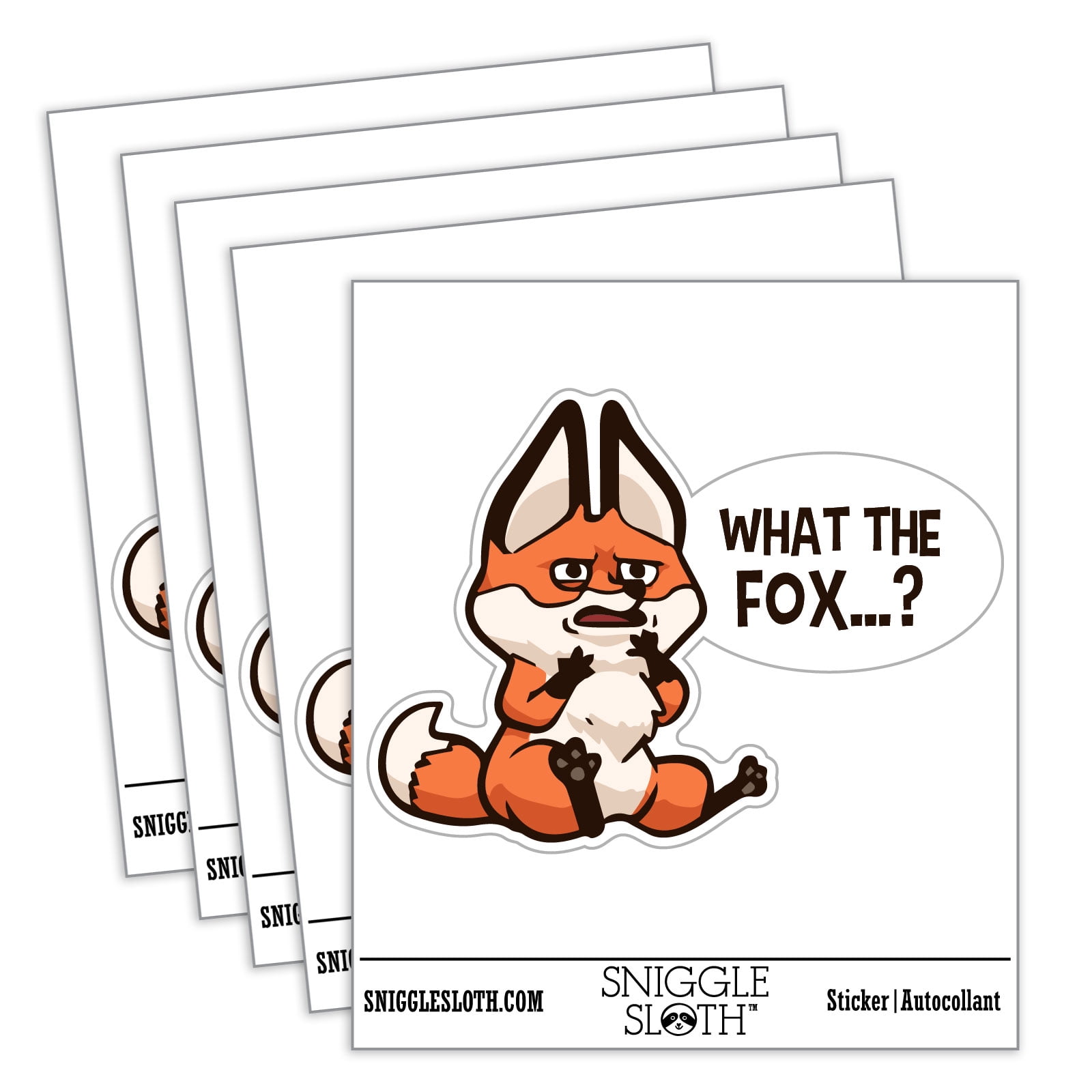 What the Fox Confused Disgusted Reaction Car Window Bumper Water Bottle ...
