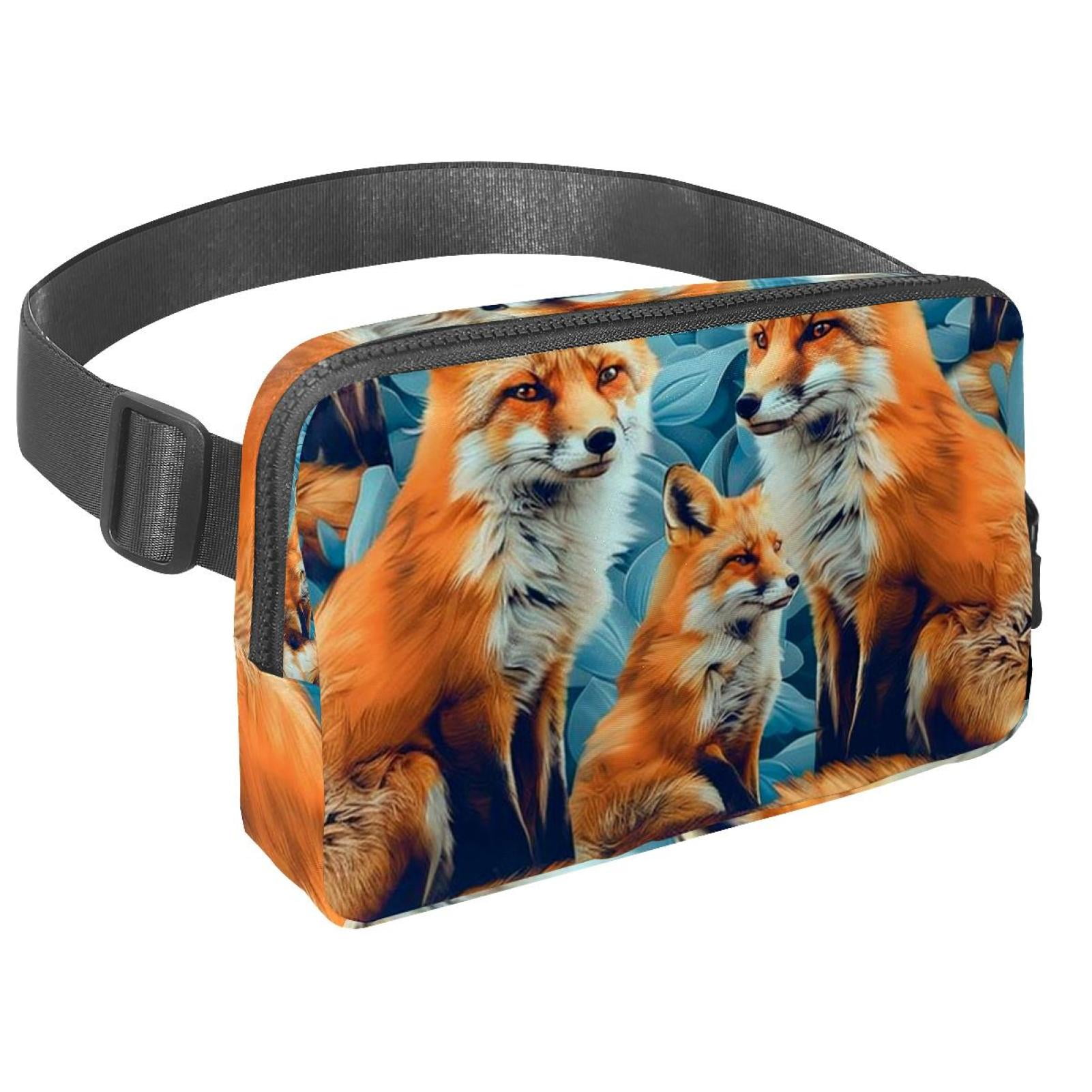 Fox Cross Body Bag Fanny Pack with Lightweight Adjustable Extension ...