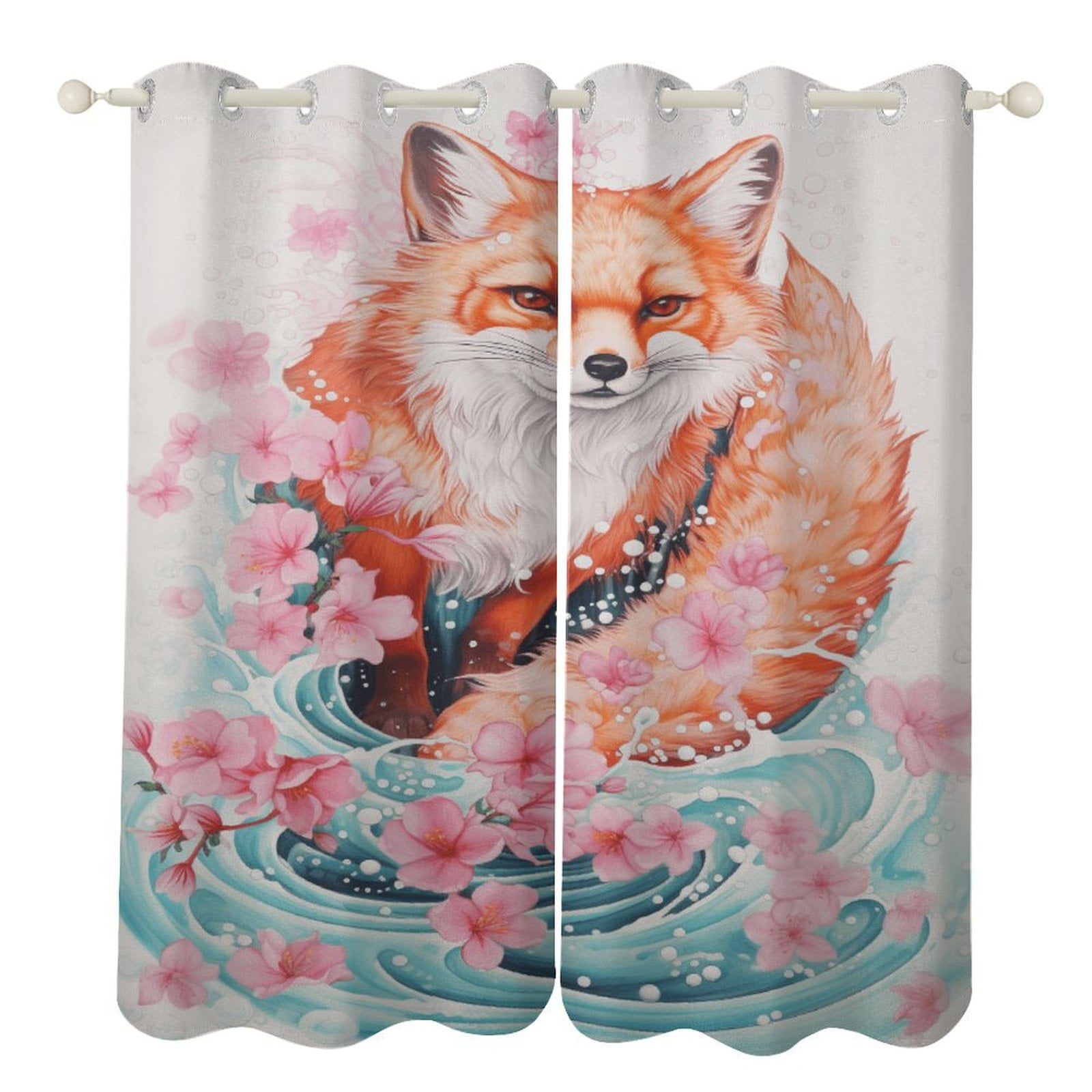 Fox Curtain Home Decoration Living Room Curtains Window Treatments For ...
